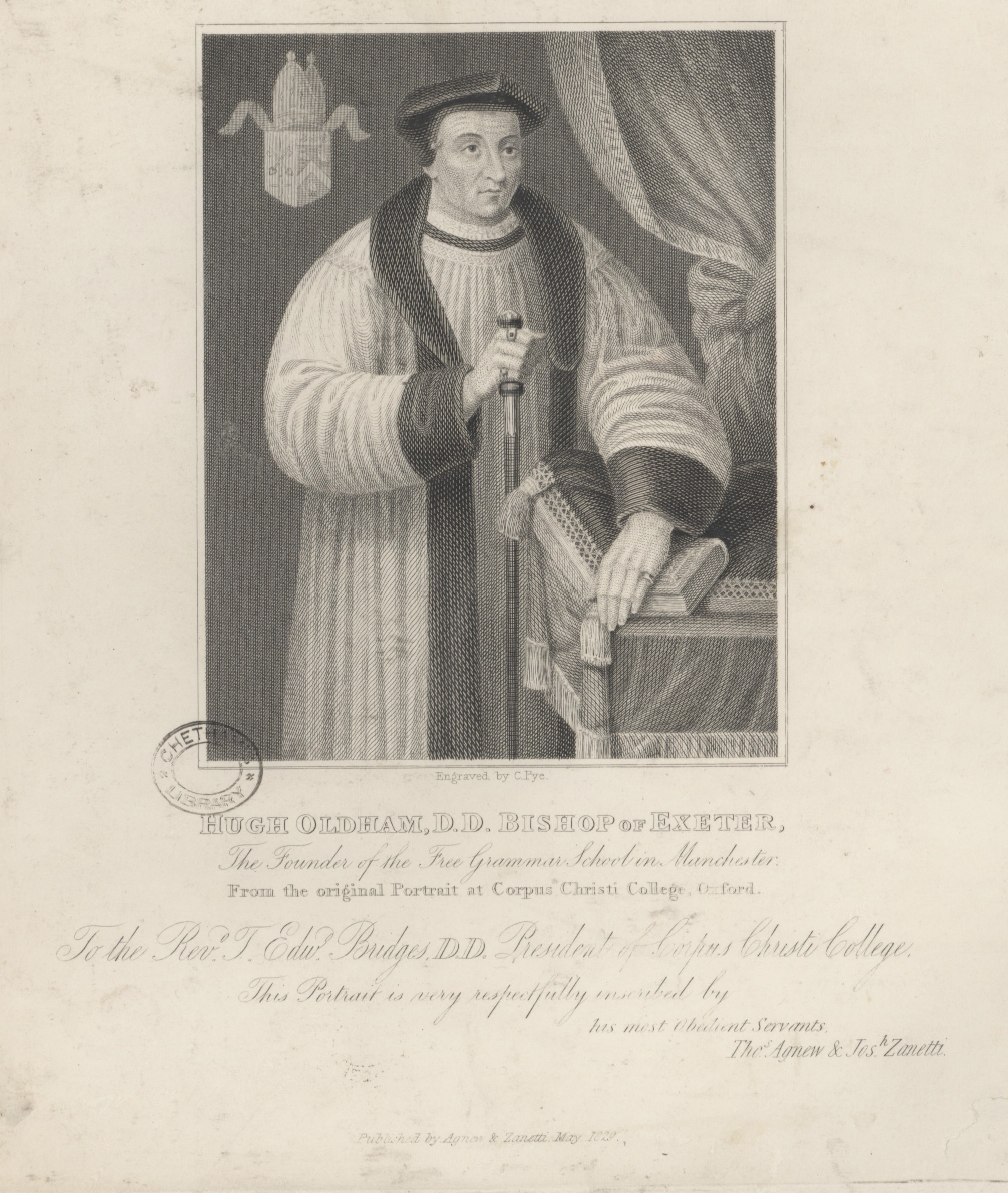 Oldham Coat of Arms | Chetham's Library