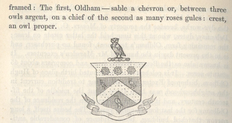 Oldham Coat of Arms | Chetham's Library
